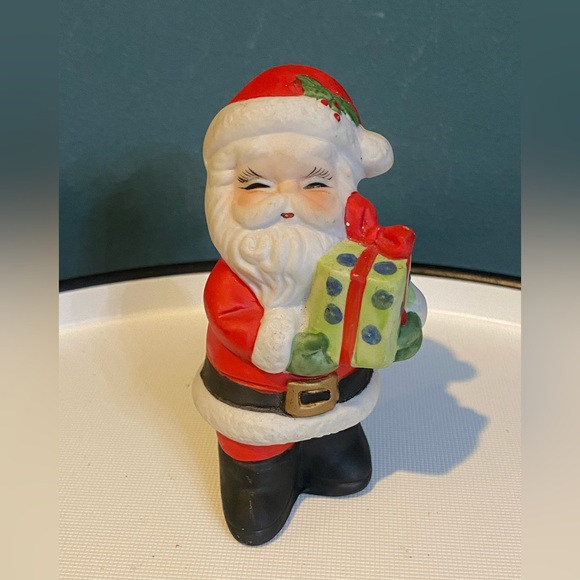 Holiday | Vintage Porcelain Collectible Kitsch Christmas Santa Figure ...